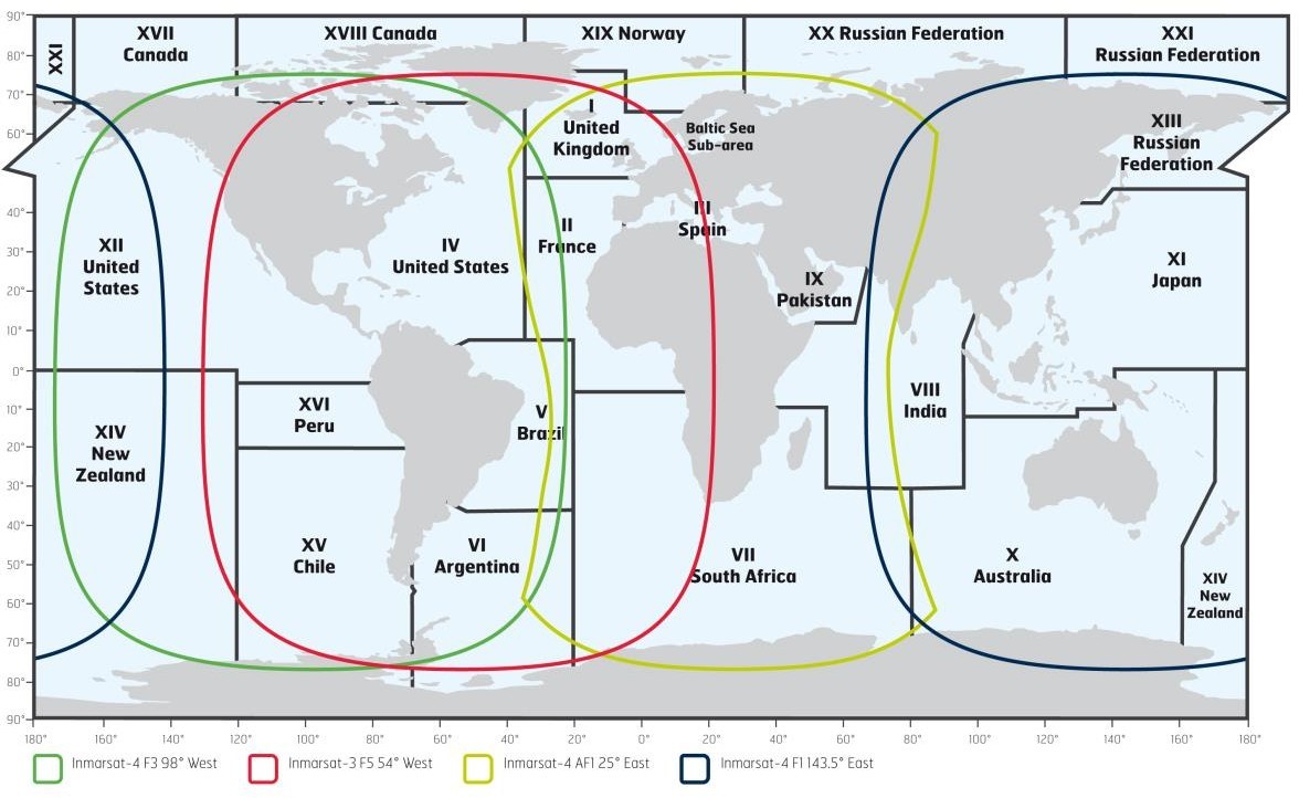 Global changes of Inmarsat-C coverage. - Hansael